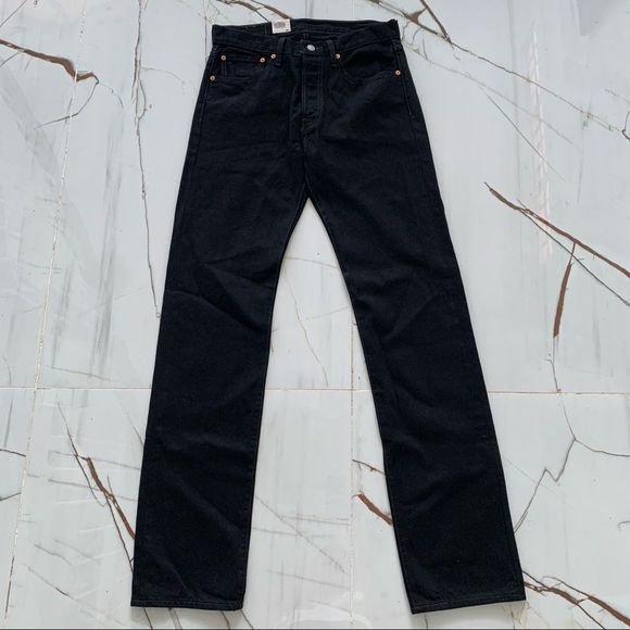 Levi's | Jeans | Levis 5 Mens Original Straight Leg Fit Black Jeans ...